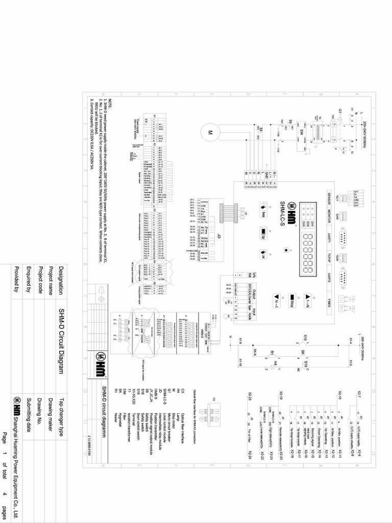 Wiring Diagram OLTC Huaming | PDF