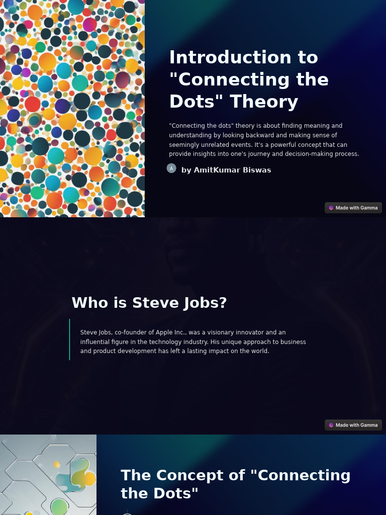 Connecting The Dots | PDF | Innovation | Psychological Resilience