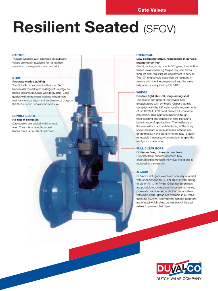 DUVALCO Resilient Seat Sluice Valve by Heap Wah Barakah (W) | PDF
