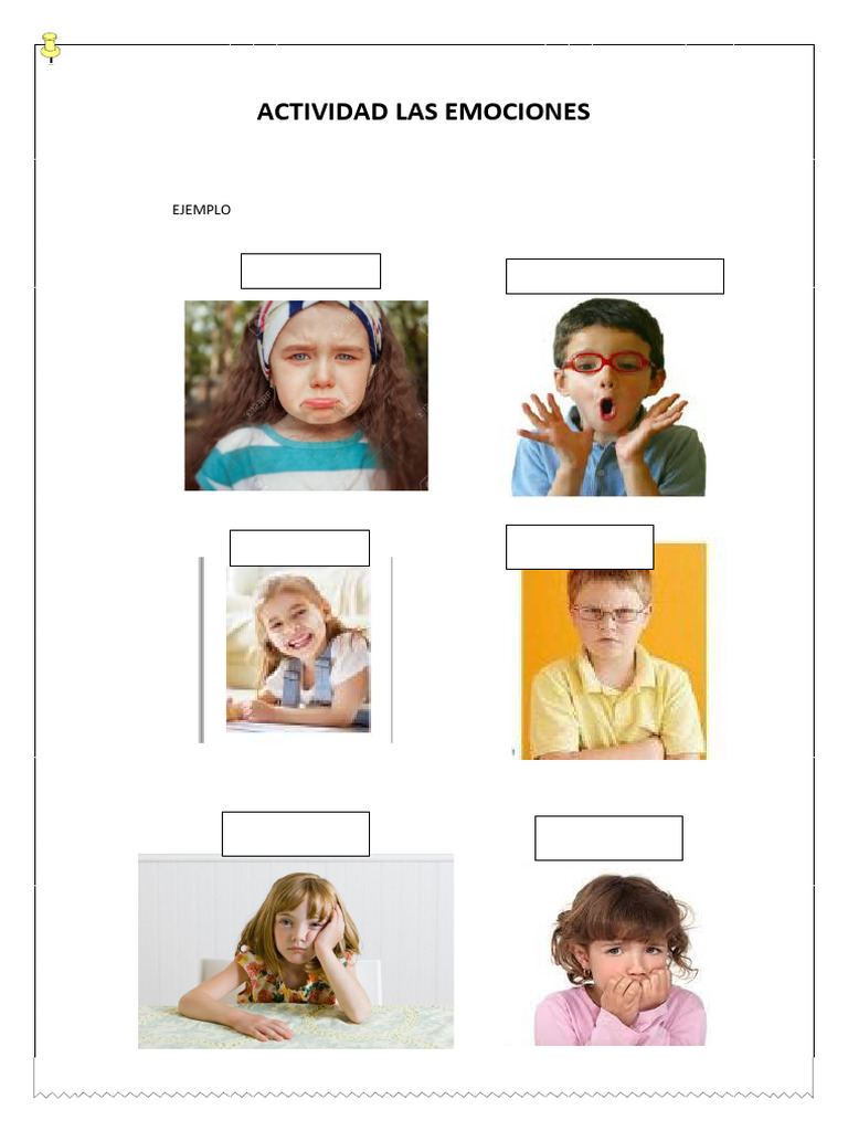 Actividad Las Emociones | PDF