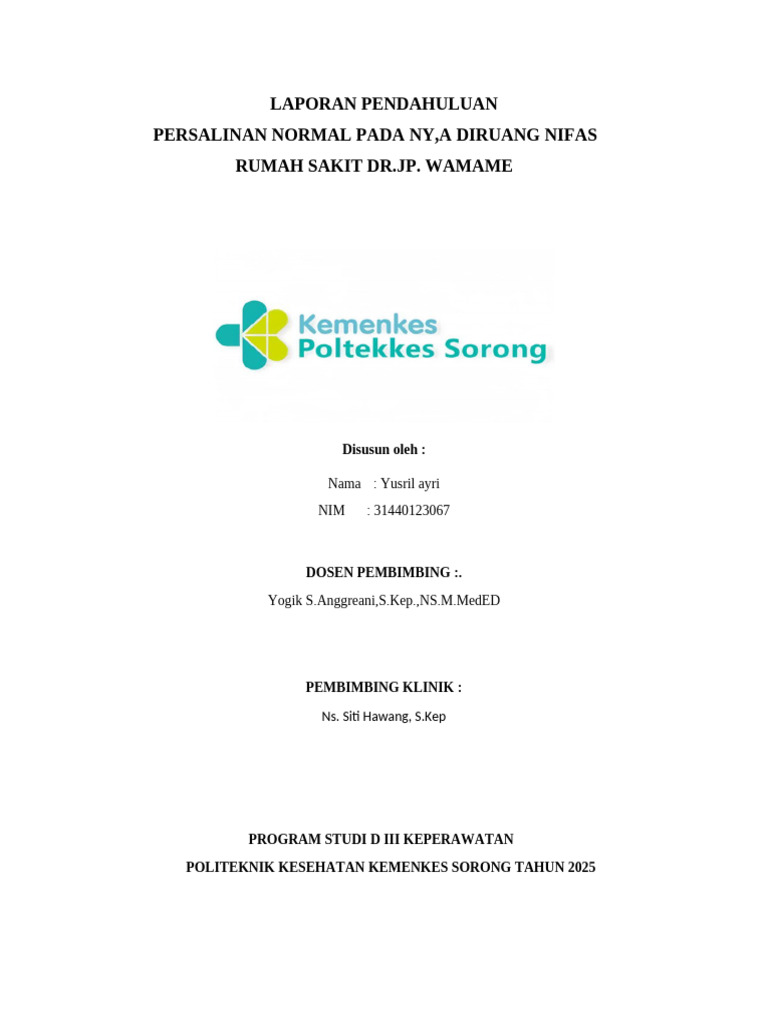 Persalinan Normal: Proses dan Fisiologi | PDF