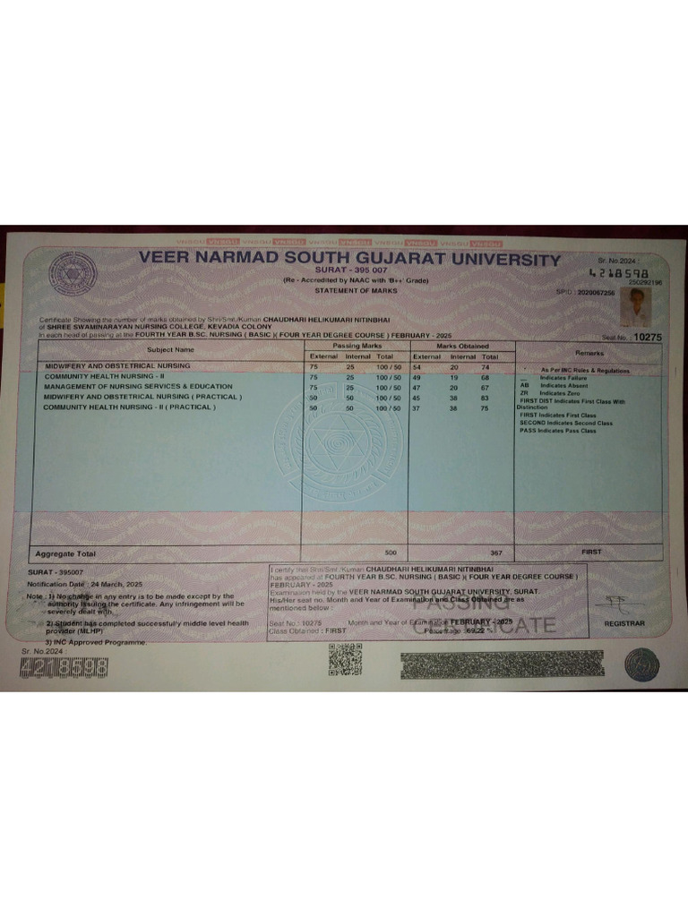 Marksheet 4 | PDF