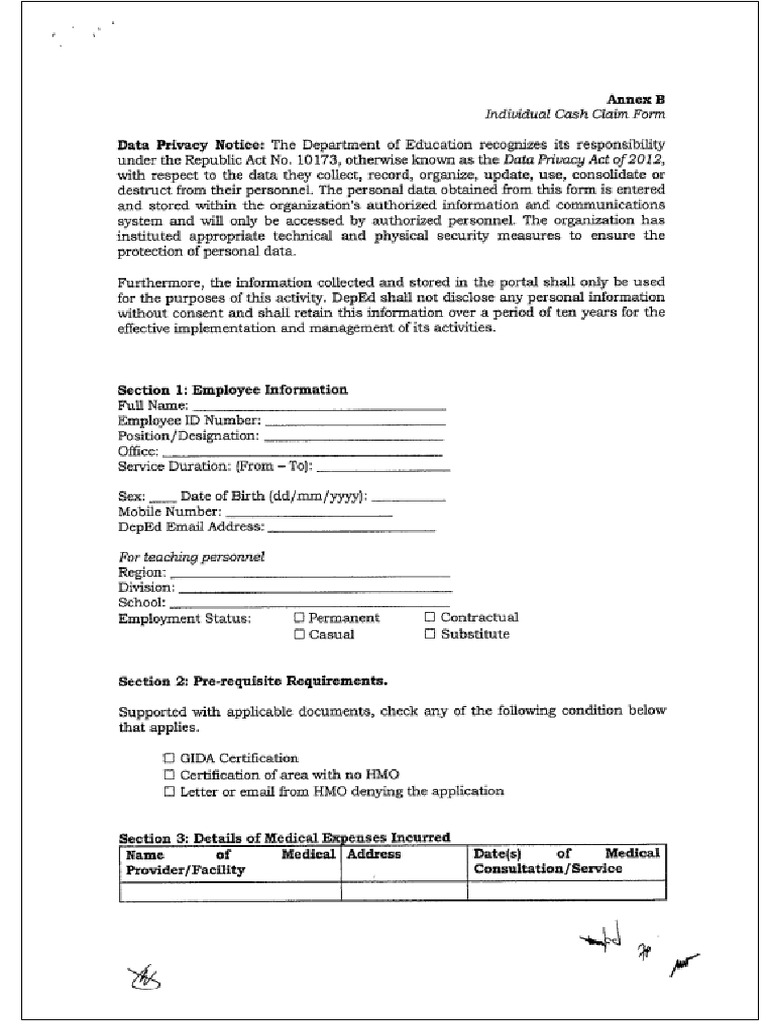 Medical - Annex B | PDF