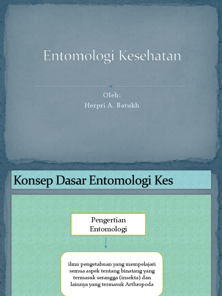 Definisi dan Ruang Lingkup Entomologi | PDF