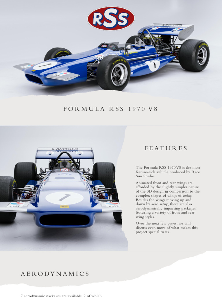 Formula RSS 1970 V8 Features Overview | PDF | Engines | Rear Wheel ...