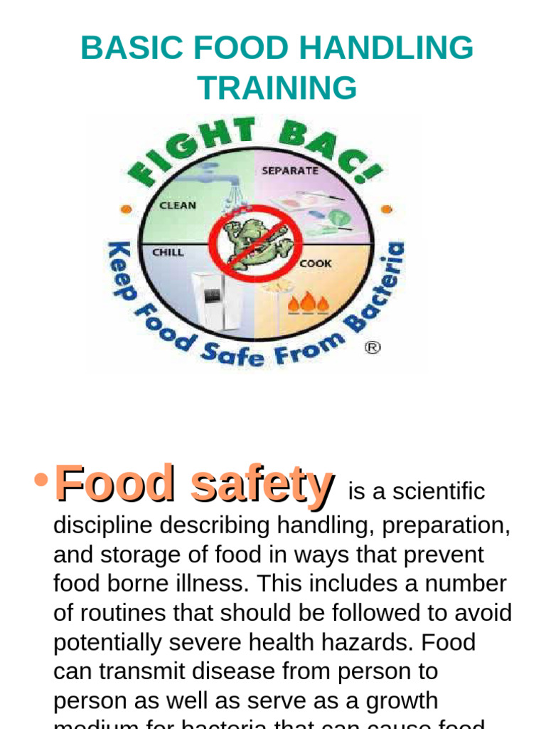 Food Safety and Handling Training Guide | PDF | Foodborne Illness ...