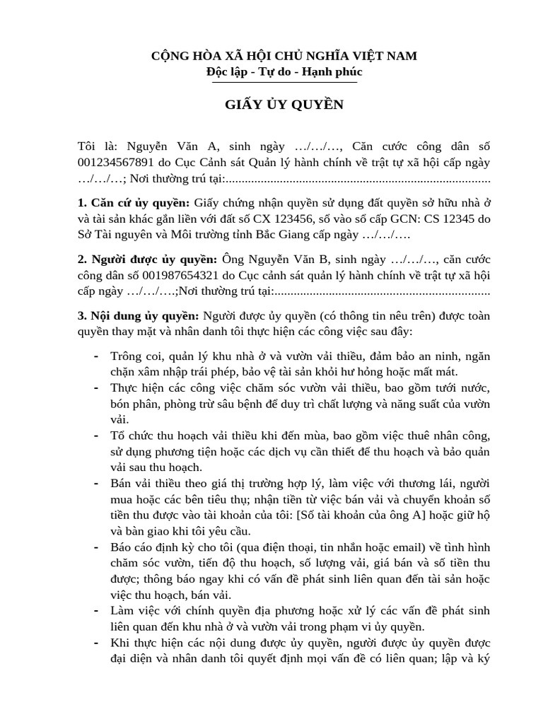Giay Uy Quyen | PDF