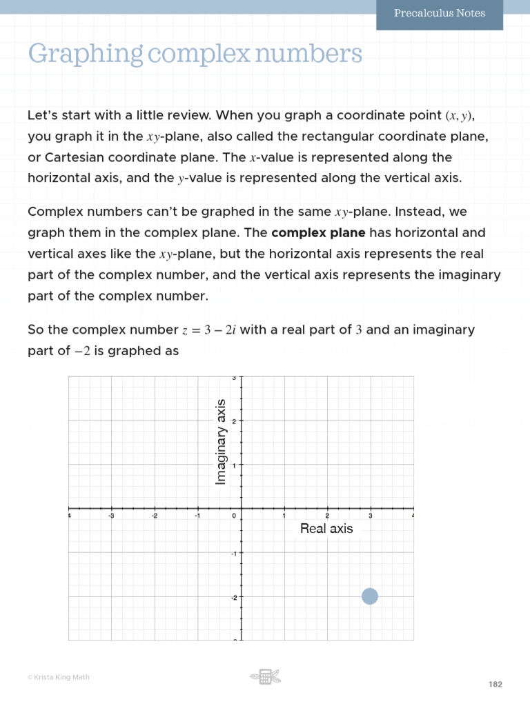 Graphing Complex Numbers Explained | PDF | Cartesian Coordinate System ...