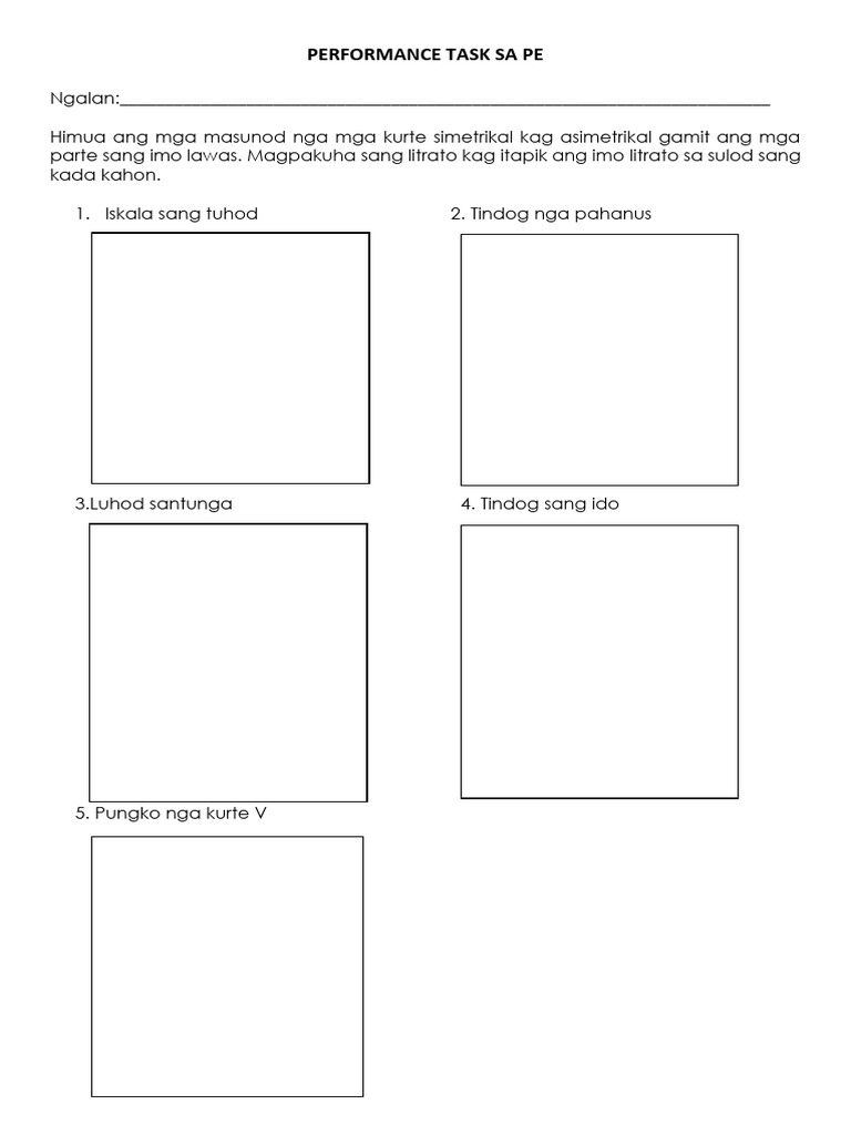 Performance Task Sa Pe 2 | PDF
