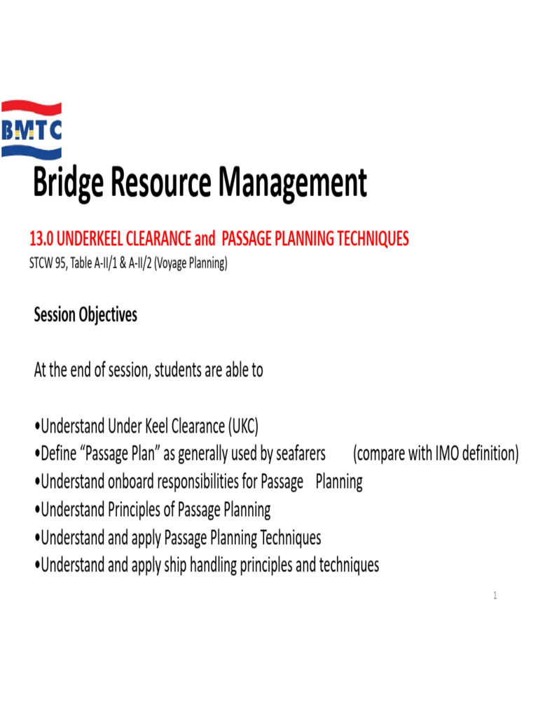 BRM 13.0 Passage Planning Word | PDF | Propeller | Navigation