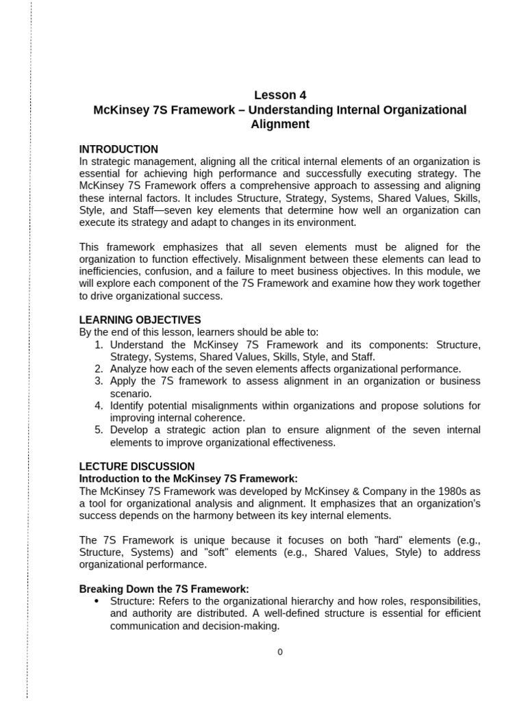 Lesson 4 - Strategic Management | PDF | Strategic Management | Leadership