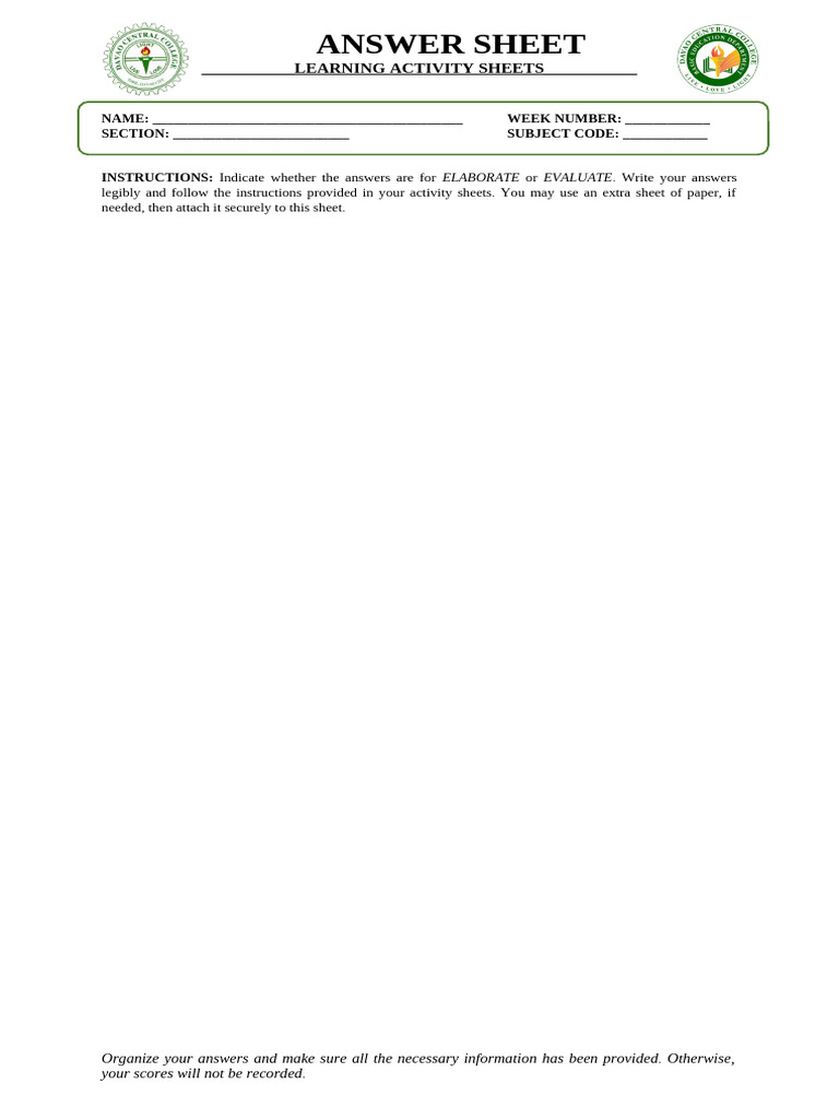 Weekly Home Study Monitoring Sheet | PDF