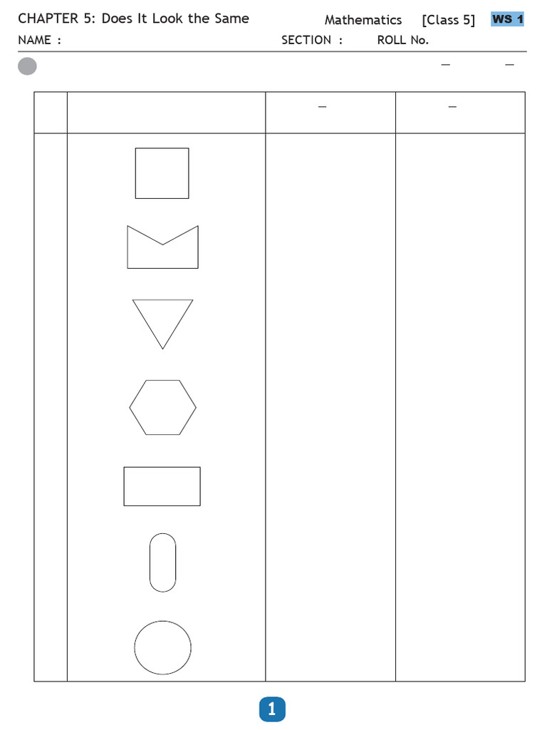Class 5 Symmetry and Transformations | PDF | Geometry | Symmetry