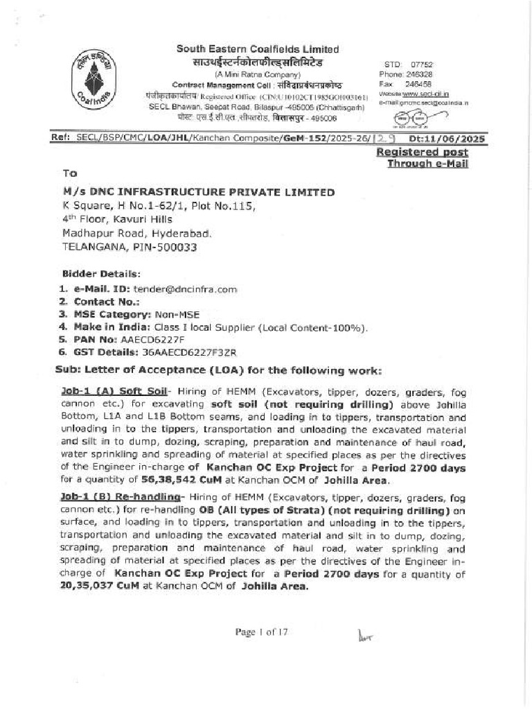 LOA GeM-152 - 129 DNC (1) - Compressed | PDF