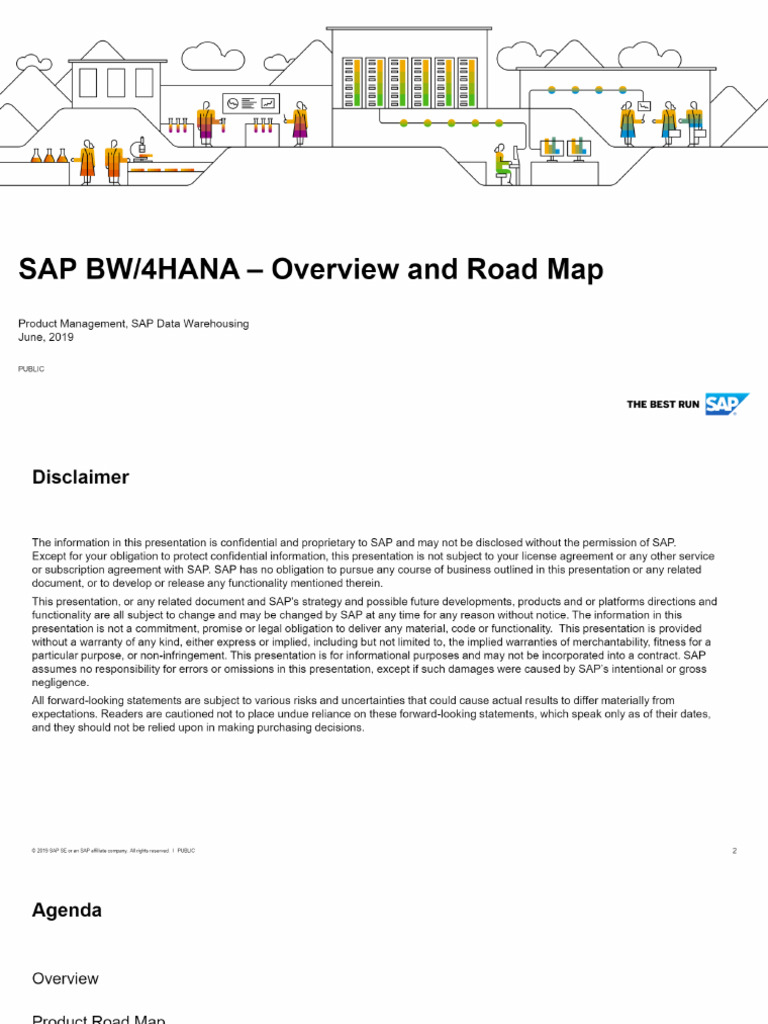 SAP BW - 4HANA - Overview and Roadmap | PDF