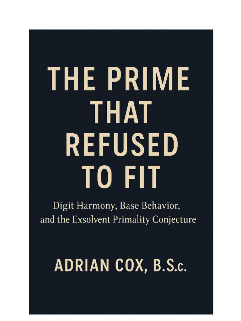 Thirteen Primes and Digit Behavior | PDF | Prime Number | Numbers
