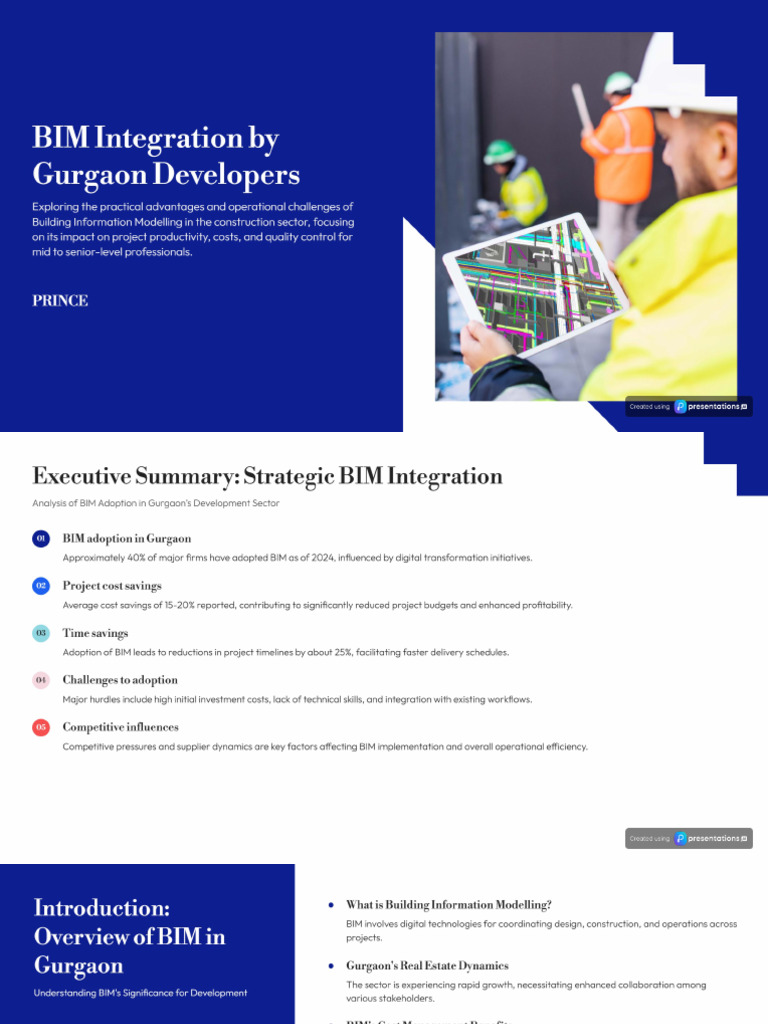 BIM Integration by Gurgaon Developers | PDF