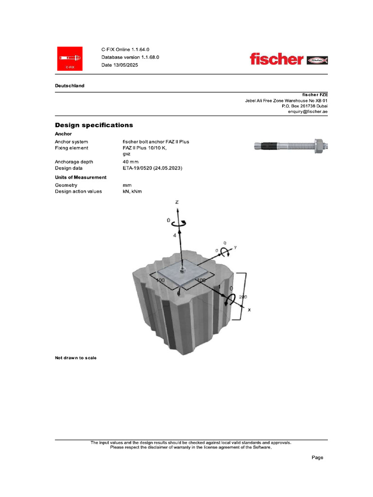 Fischer Anchor Bolt | PDF