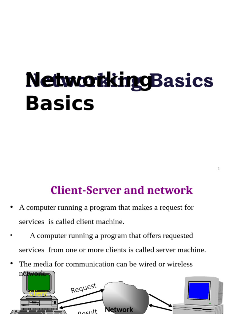 Networking Basics Converted (Autosaved) | PDF | Port (Computer Networking) | Internet Protocol Suite