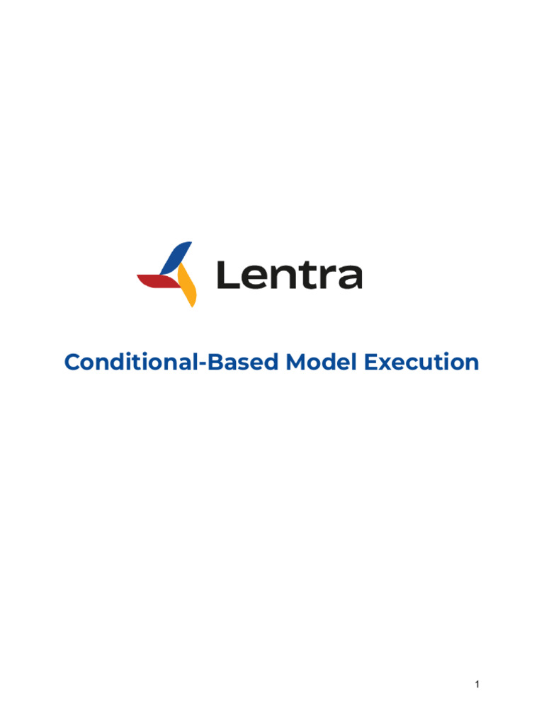 Conditional-Based Model Execution | PDF | Software Engineering | Software