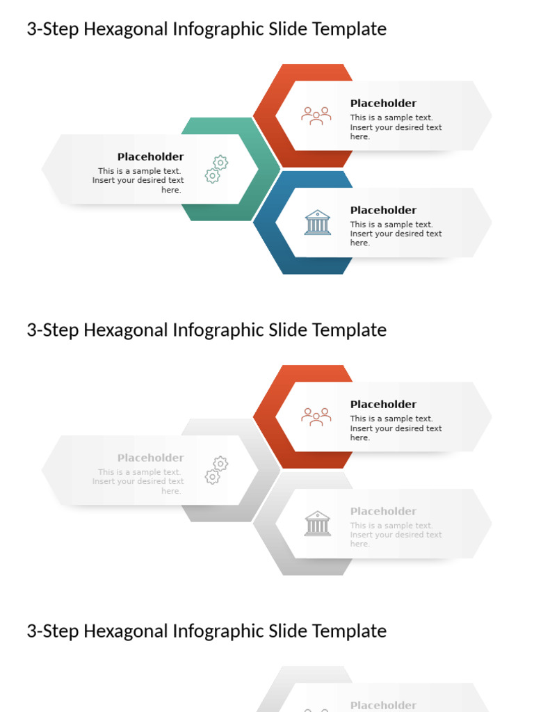FF0553!01!3 Step Hexagonal Infographic Slide Template 16x9 1 | PDF