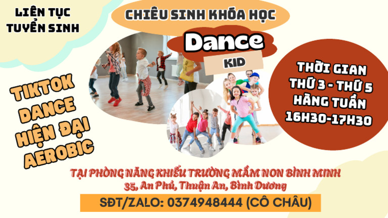 Cream Orange and Green Playful Dance Studio Instagram Post (Bài Thuyết ...