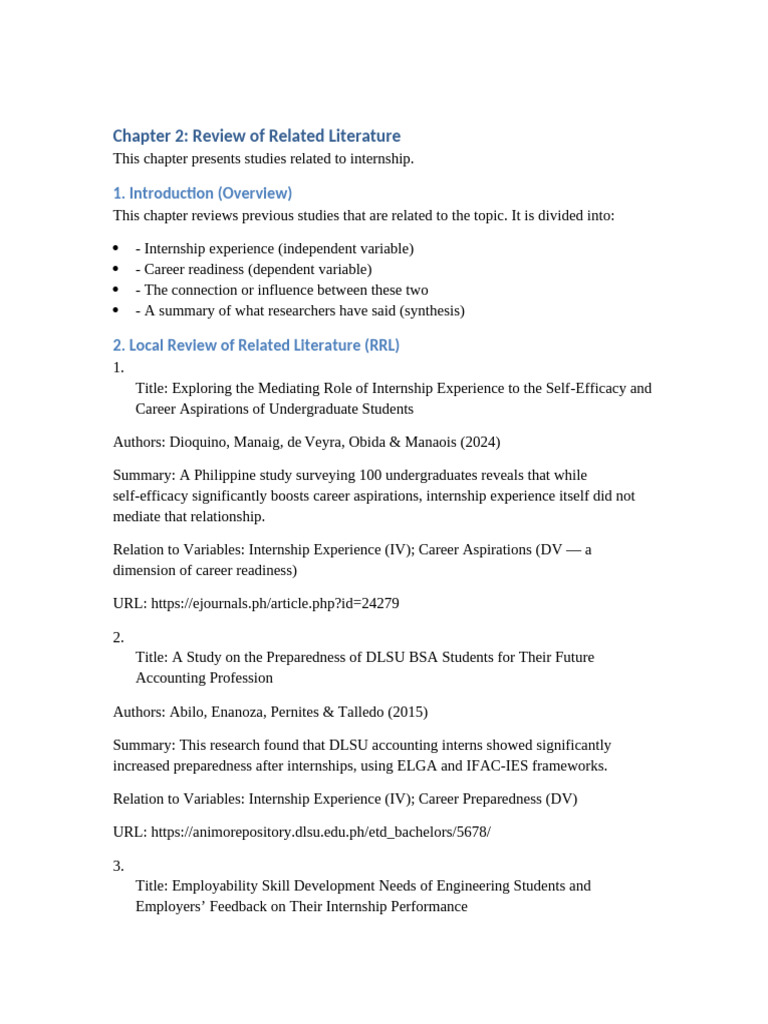 Chapter 2 RRL Formal Format | PDF | Learning | Psychological Concepts