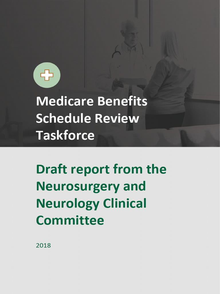 Draft Report From The Neurosurgery and Neurology Clinical Committee ...