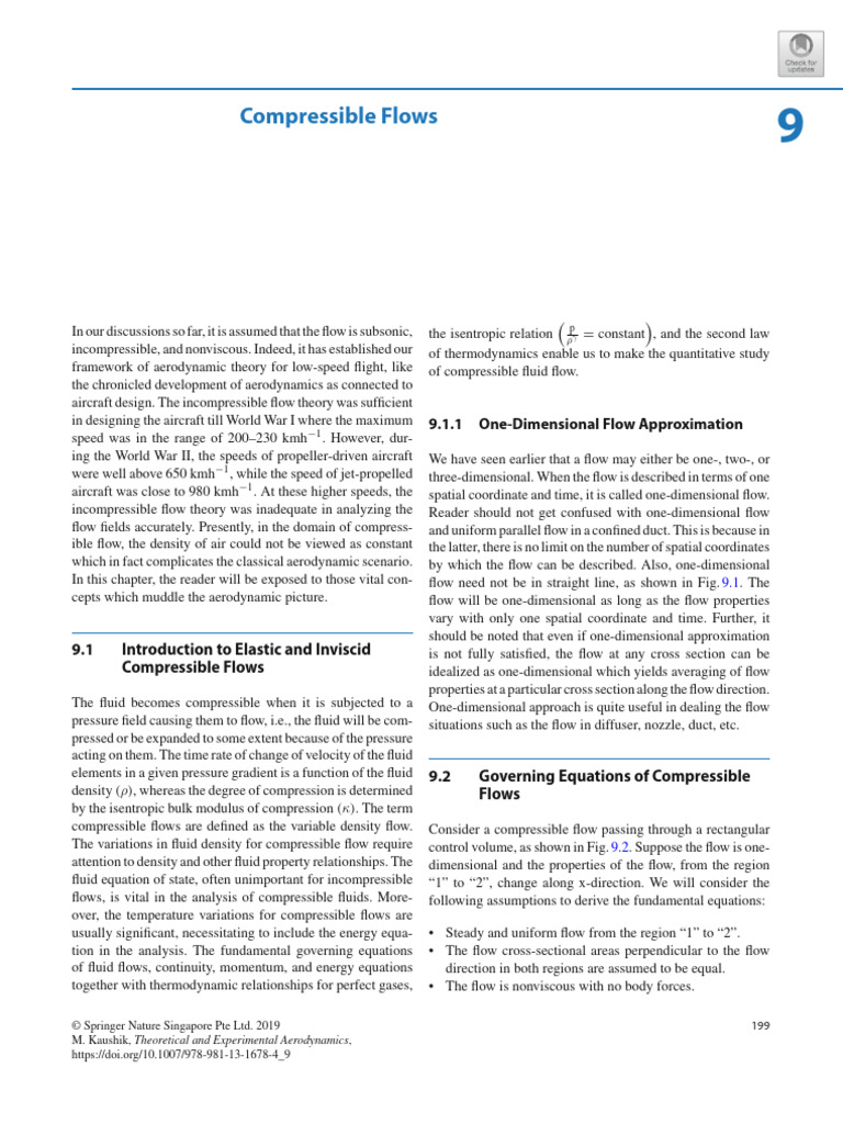 Compressible Flow Springer | PDF | Fluid Dynamics | Compressible Flow