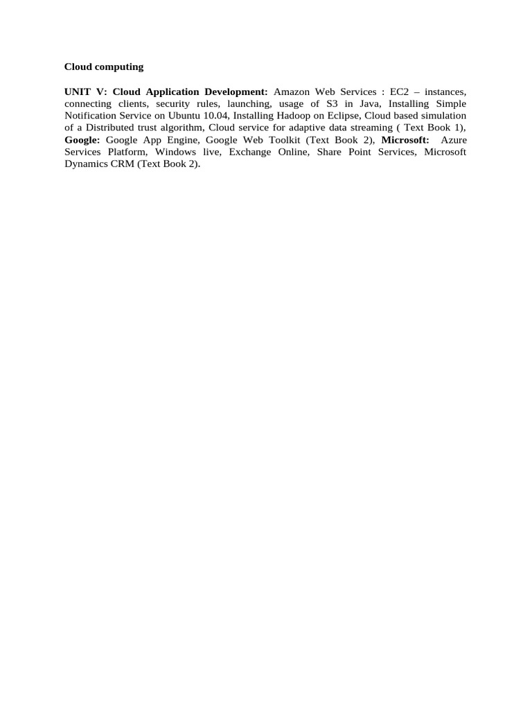 CC (Unit 5) | PDF