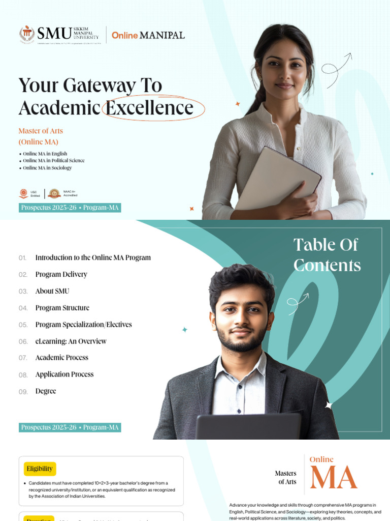 SMU MA Domestic Brochure | PDF | Sociology | Educational Technology
