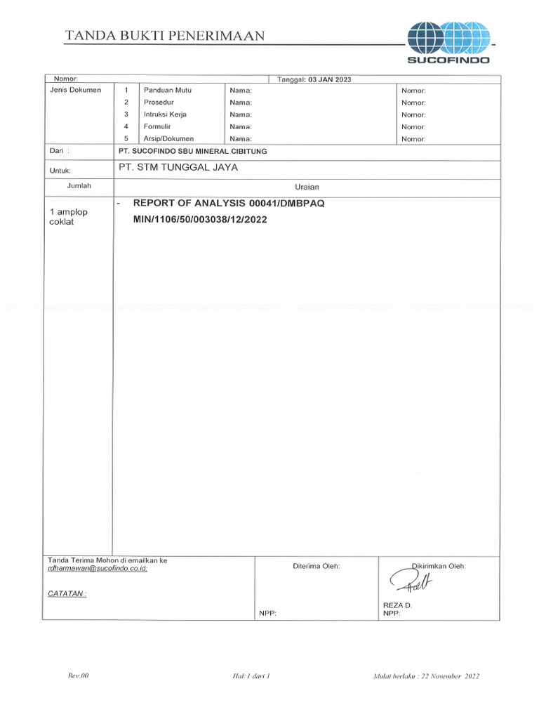 Hasil Batu Sampling | PDF