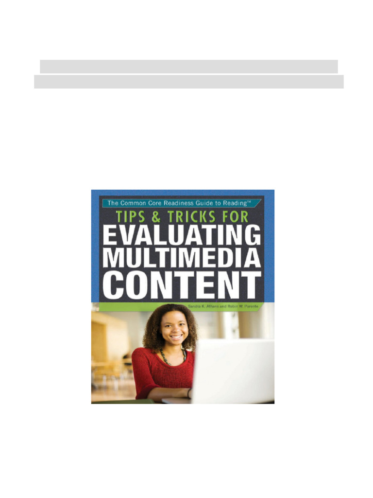 Tips and Tricks For Evaluating Multimedia Content 1st Edition Sandra K. Athans Download | PDF ...