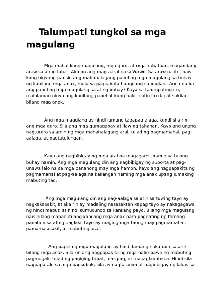 Talumpati | PDF