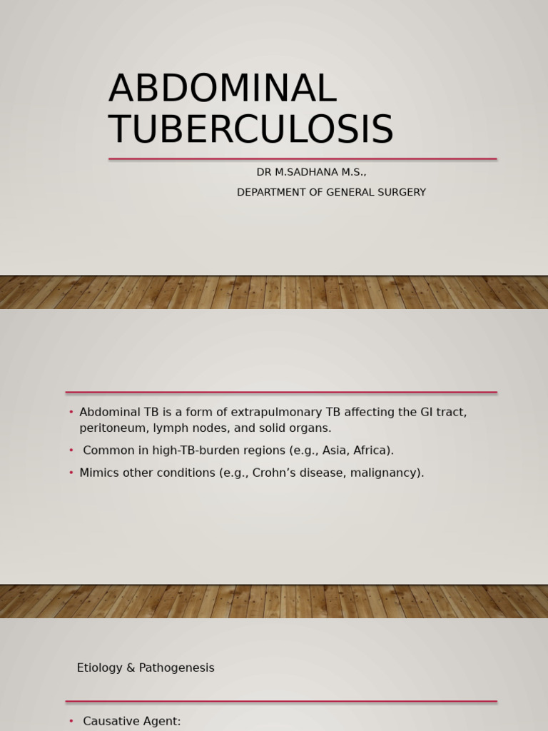 Abdominal TB | PDF | Tuberculosis | Peritoneum