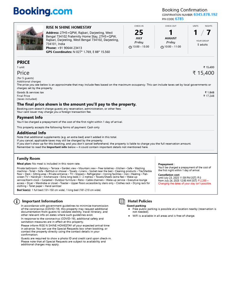 Confirmation | PDF | Fee | Taxes