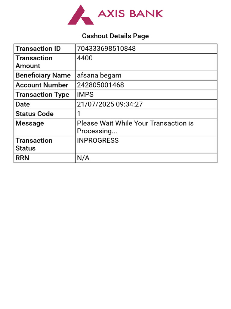 Cash Out Details | PDF