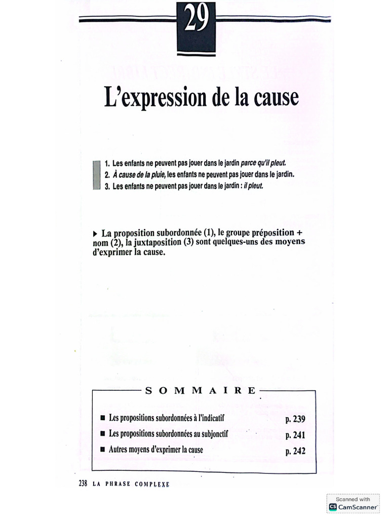 L'Expression de La Cause Et de La Conséquence | PDF