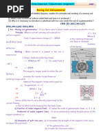 Moving Coil Galvanometer With Diagram | PDF