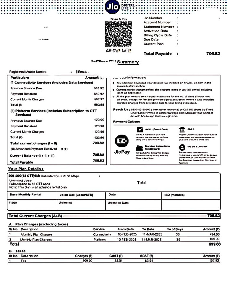 WiFi Bill | PDF