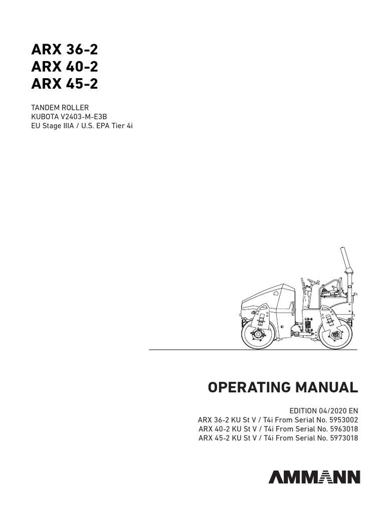 Ammann Om Arx 40-2 | PDF