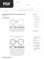 ASME B16.48 Spectacle Blind Flange Dimensions and Weight Chart | PDF ...