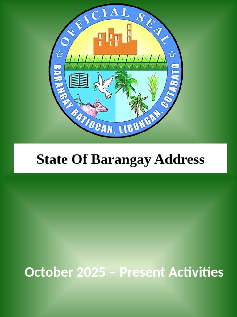 State of Barangay Address | PDF