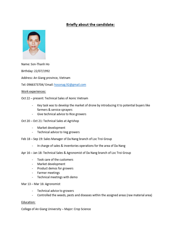 Bio of Son | PDF
