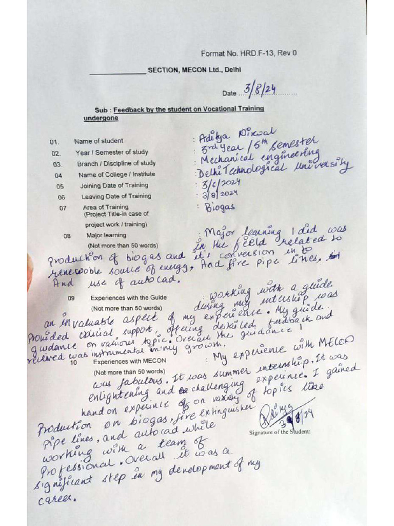 Format Training | PDF