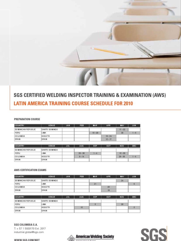 AWS SGS Welding Inspector Training | PDF | Technology & Engineering