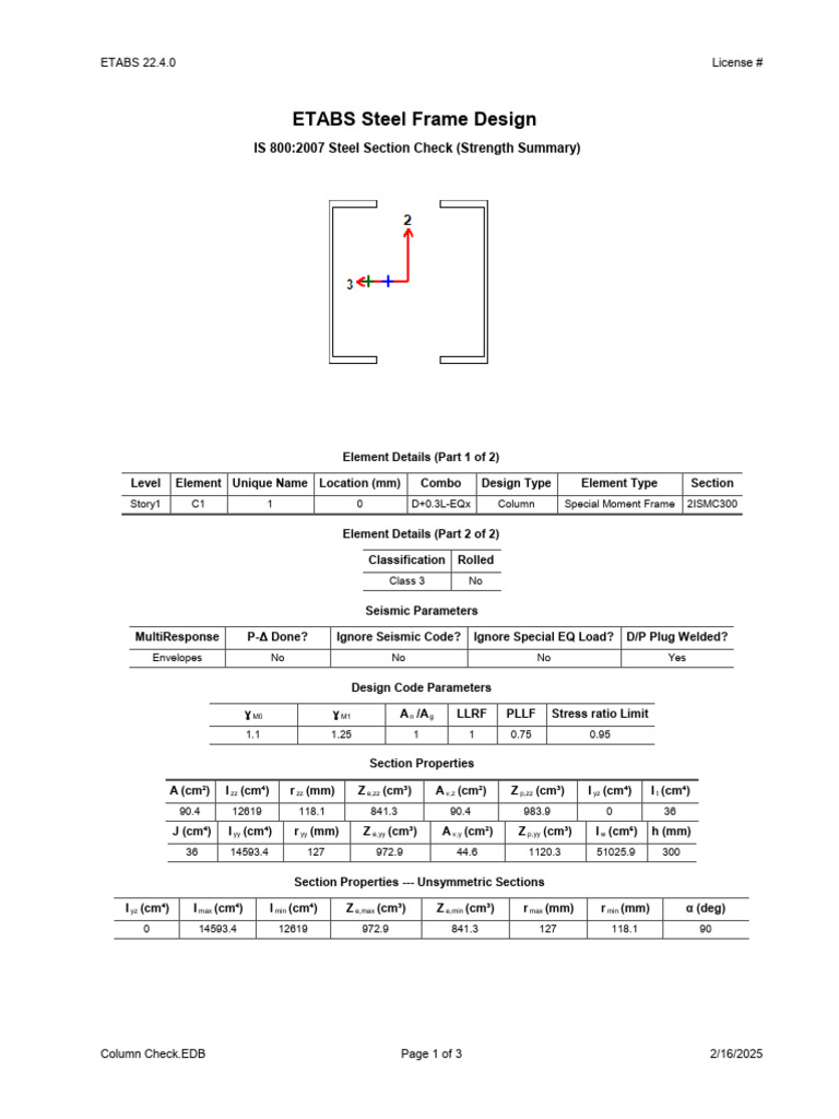 Steel Frame Design Summary | PDF | Structural Engineering | Mechanical ...