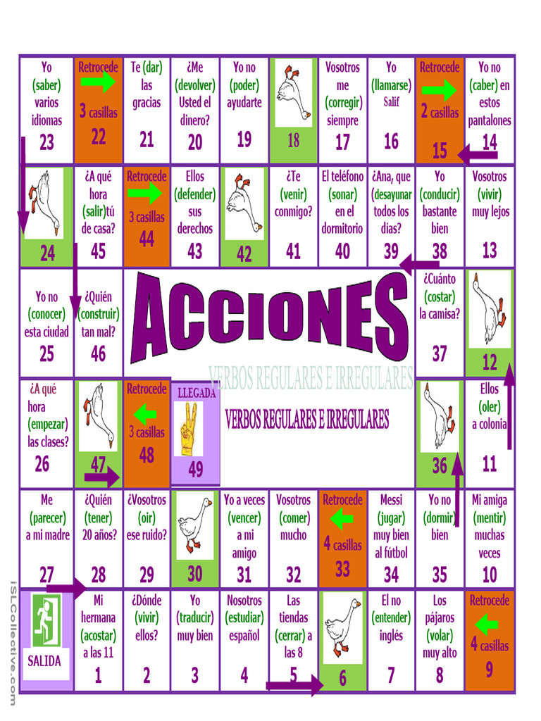 EL PRESENTE Verbos Regulares e Irregulares | PDF