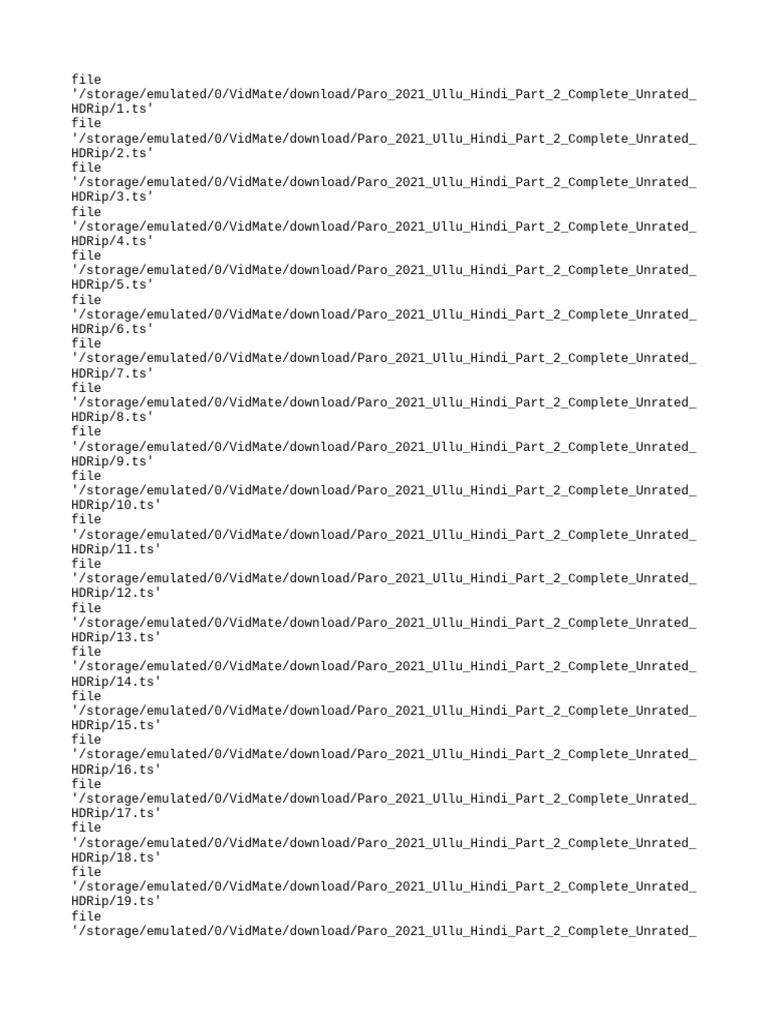 Paro 2021 Ullu Hindi Part 2 Complete Unrated HDRip | PDF