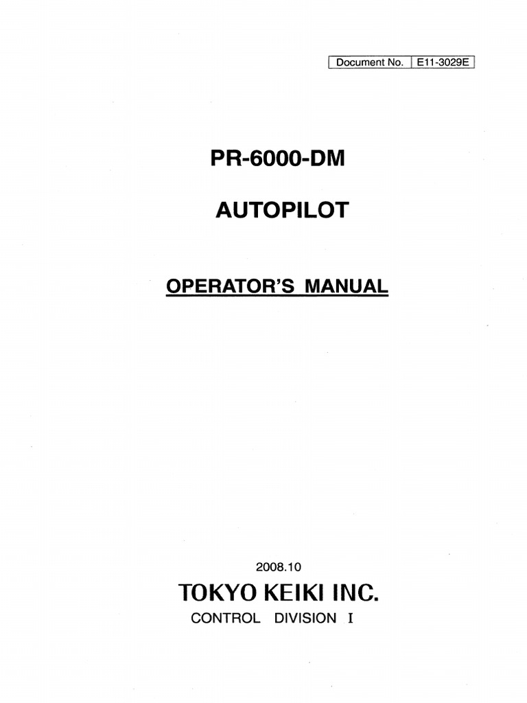 PR-6000-DM E11-3029e | PDF